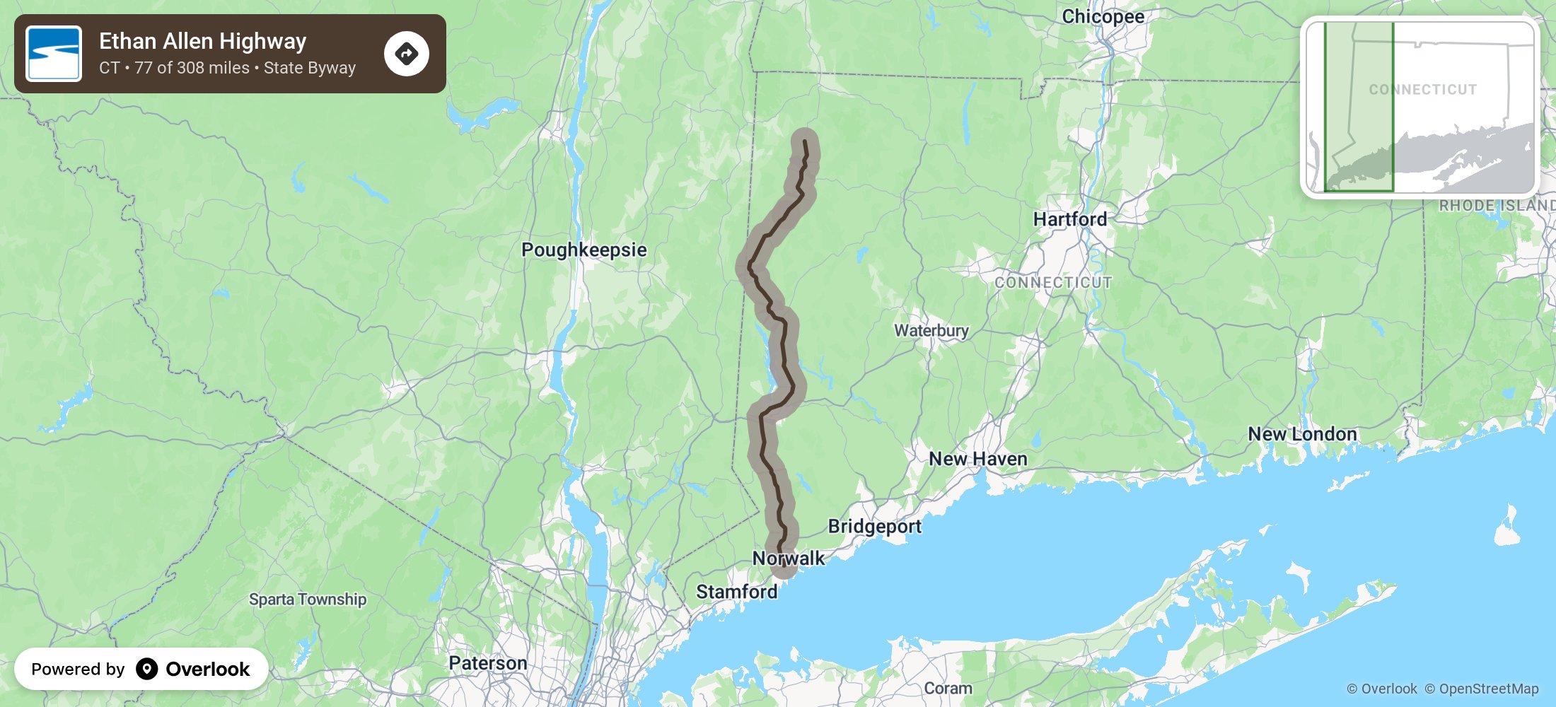 Ethan Allen Highway on OverlookMaps.com