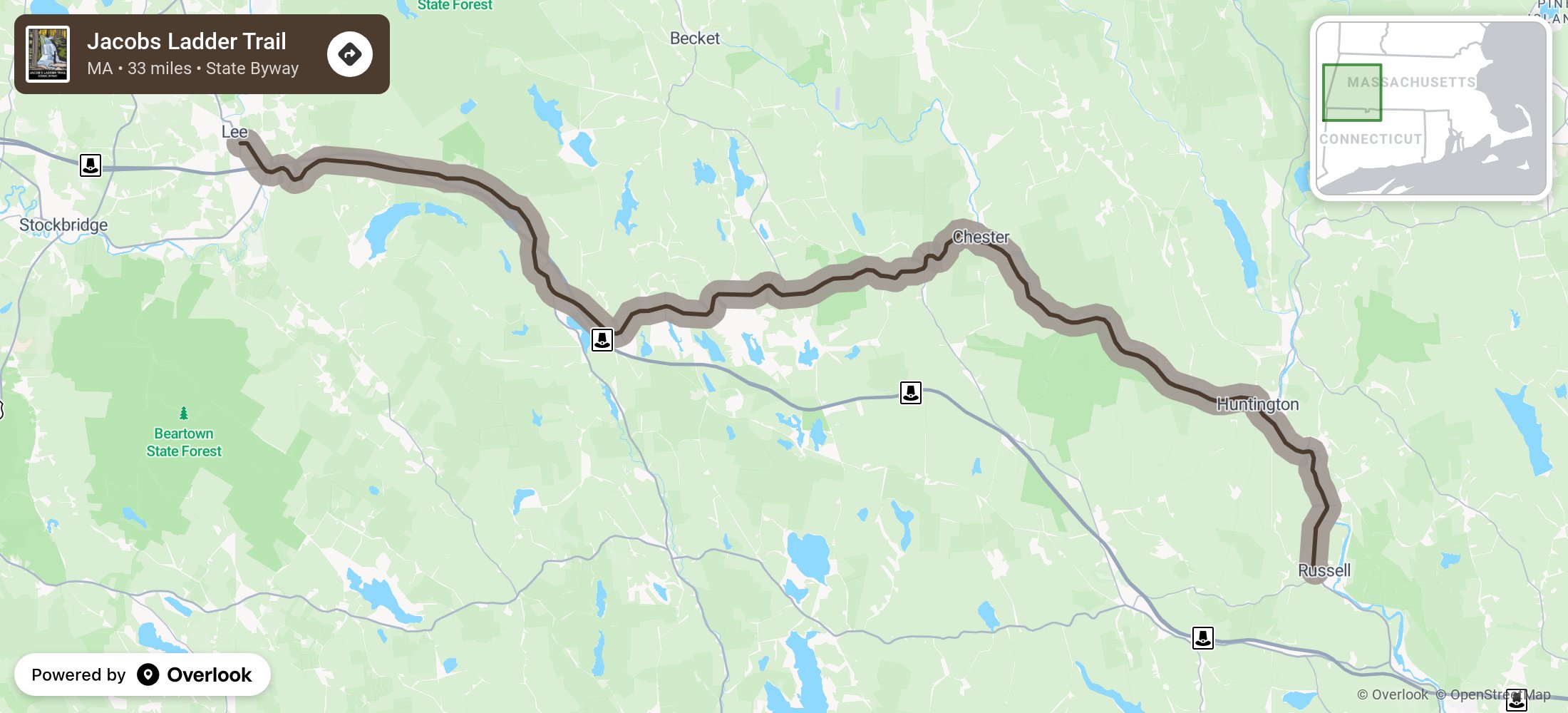 Jacobs Ladder Trail on OverlookMaps.com
