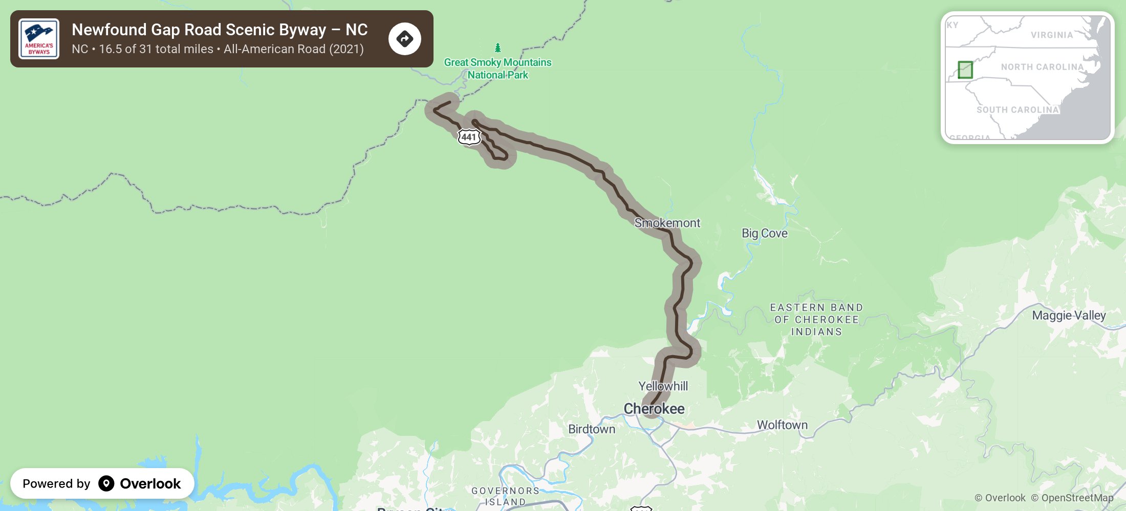 Newfound Gap Road Scenic Byway – NC - America's Scenic Byways ...