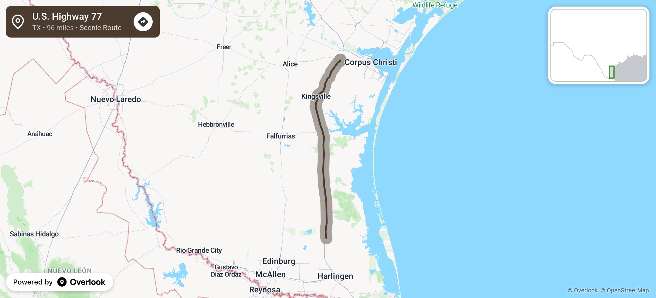 U.S. Highway 77 - America's Scenic Byways - Overlook Maps