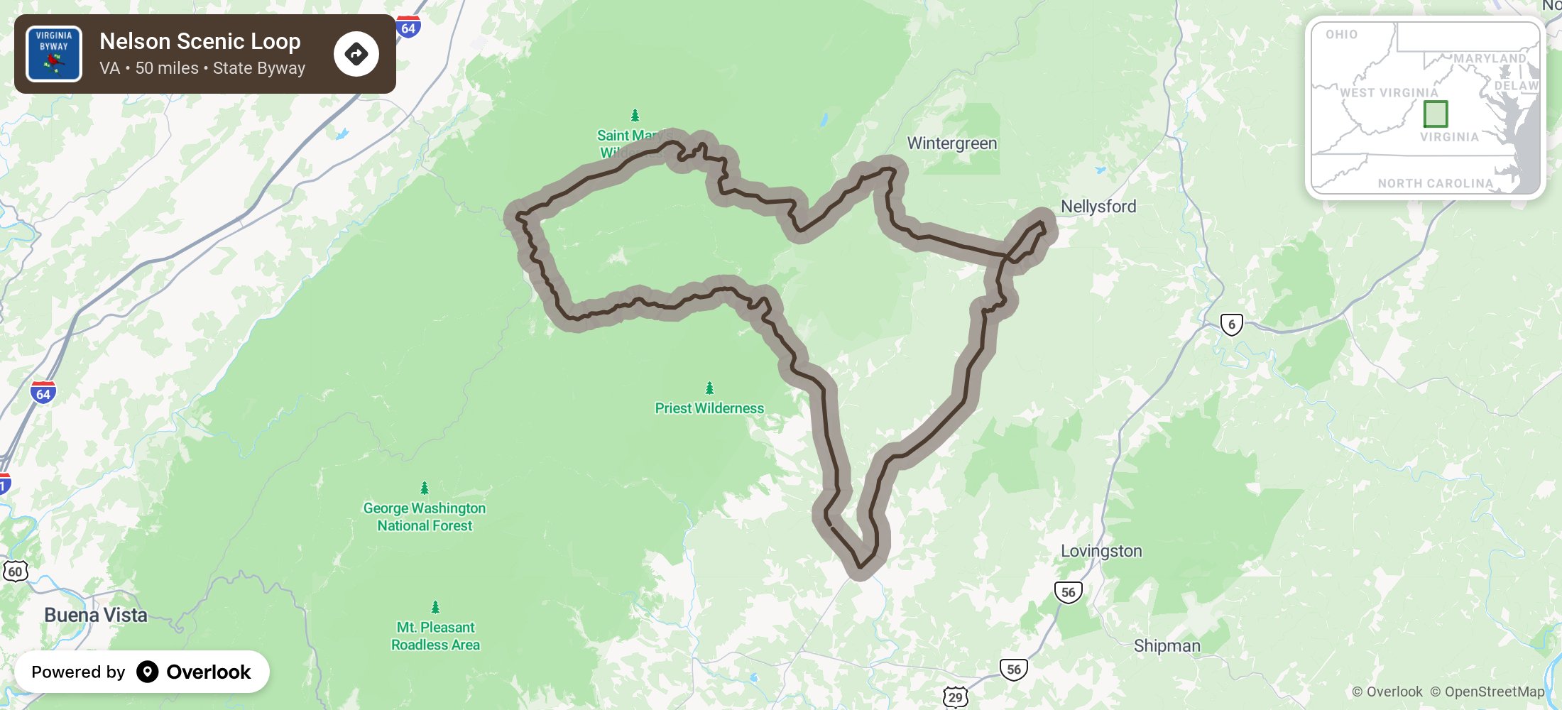 Nelson Scenic Loop - America's Scenic Byways - Overlook Maps