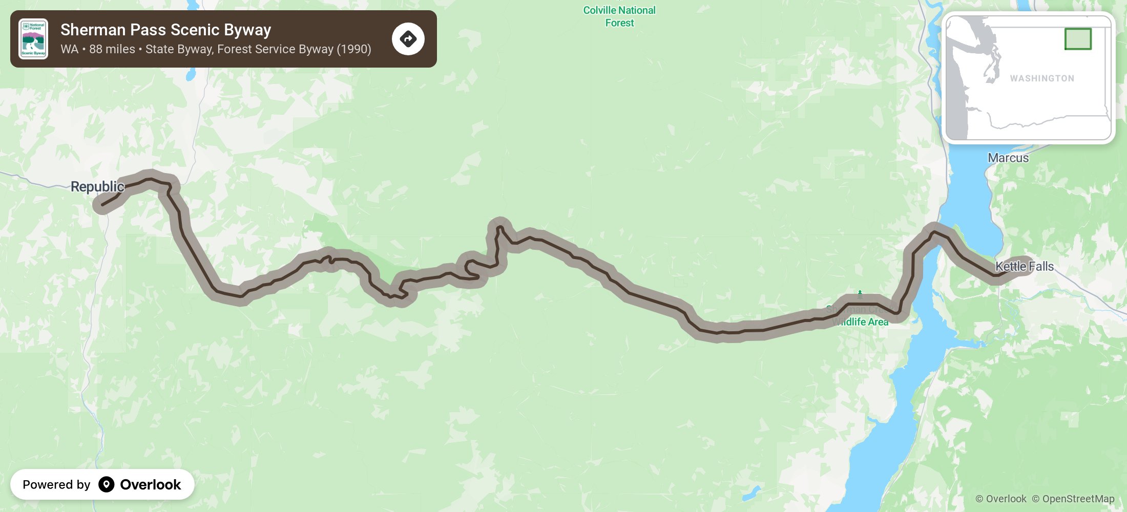 Sherman Pass Scenic Byway - America's Scenic Byways - Overlook Maps